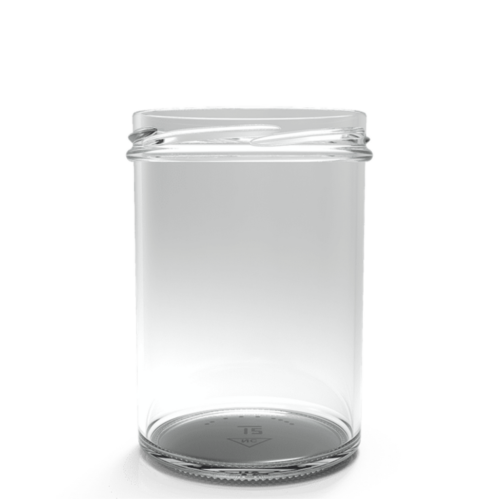 435ml Bonta Glass Jar with Twist-Off Lid | Tall Jar for Sauces ...